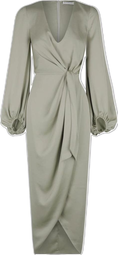 Tipe 7 In 2024 Midi Dress With Sleeves Dress Silk Dress Long