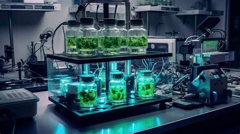 Premium Ai Image A Photo Of A Hyper Detailed Shot Of A Cannabis Testing Laboratory