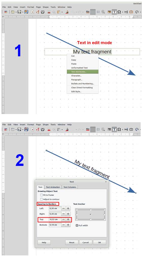 Libreoffice Draw Line Label Needs Space Under Text English Ask Libreoffice