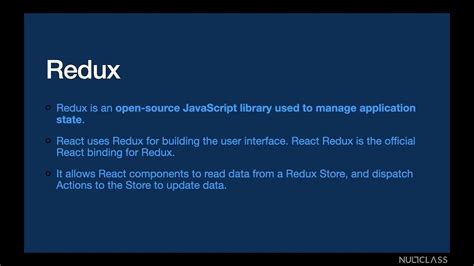 Lecture 10 React Redux Overview Youtube
