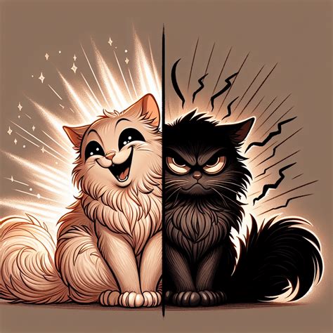 A Happy Cat Vs A Angry Cat Blank Template Imgflip