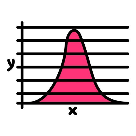 Premium Vector Bell Curve On Graph Flat Illustration