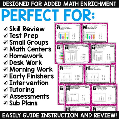 Data And Graphing Worksheets Practice Activities Task Cards Bar Worksheets Library