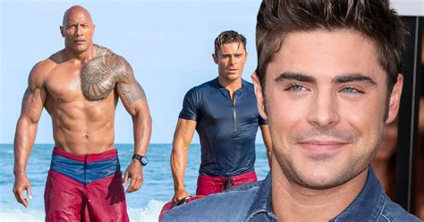 How Zac Efron Really Felt About Working With Dwayne Johnson On Baywatch