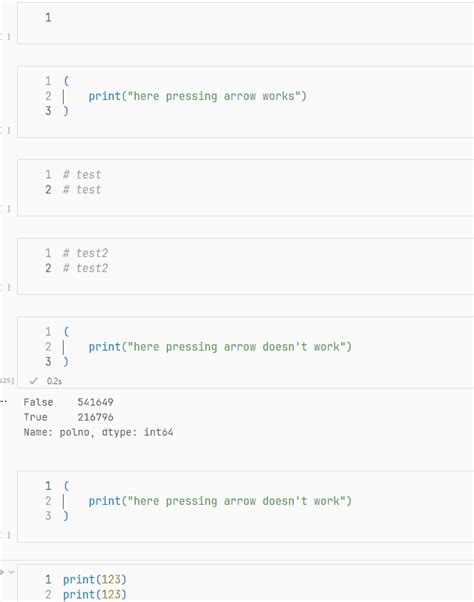 Pressing Arrow Key When Editing Code Cell Sometimes Doesnt Work · Issue 13263 · Microsoft