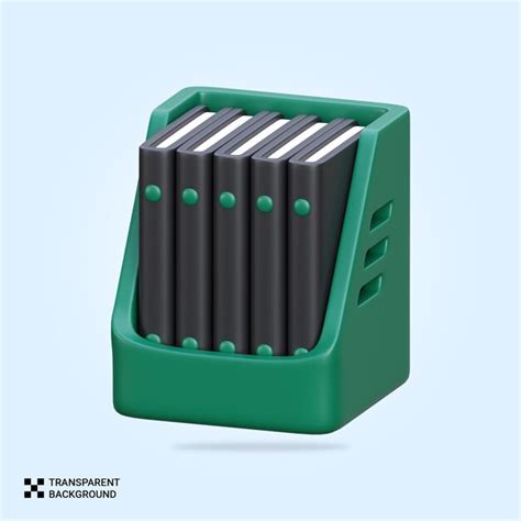 Premium Psd Psd 3d Render Binder Icon