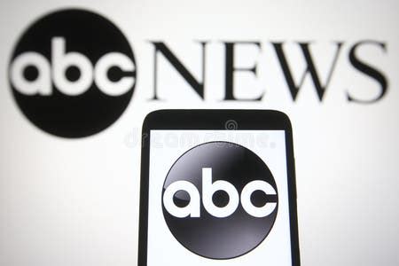Abc American Broadcasting Company And Abc News Logos Editorial