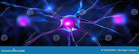 Glowing Neural Network Abstract Visualization Of Brain Cells Synapses And Neuron Connections