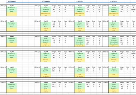Smolov Jr Spreadsheet Printable Spreadshee Smolov Jr Spreadsheet Xls Smolov Jr Spreadsheet