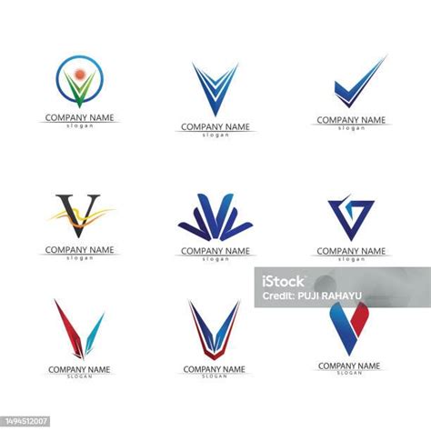 V 편지 로고 템플릿 벡터 로고에 대한 스톡 벡터 아트 및 기타 이미지 로고 벡터 원형 Istock