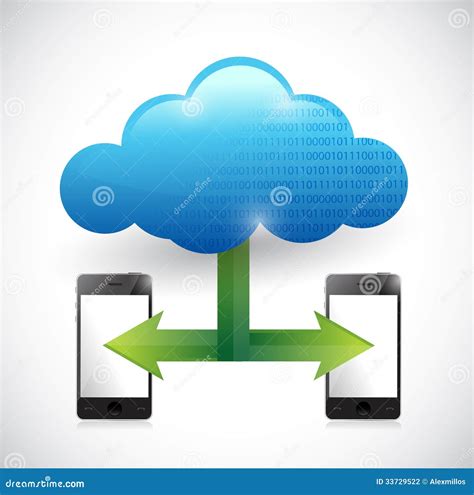 Phone Cloud Computing Network Illustration Stock Illustration Illustration Of Internet Blue