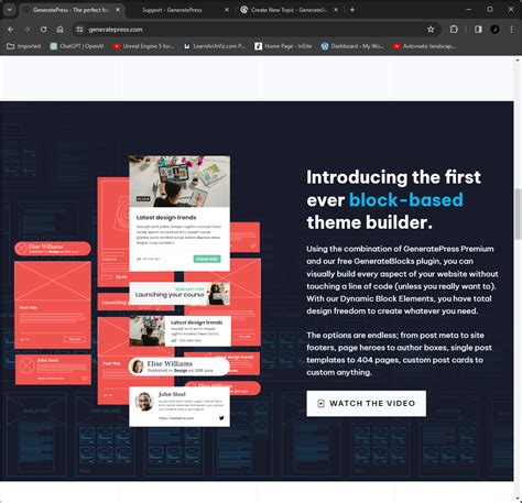 Topic Generatepress Website Generatesupport