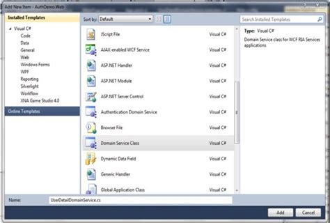 Custom Authentication In Silverlight