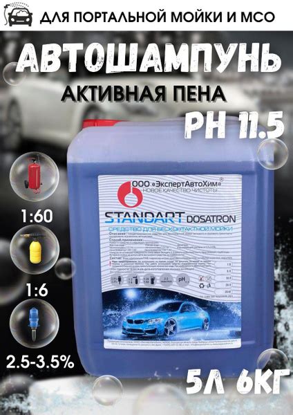 ЭкспертАвтоХим Автошампунь, 5 л купить на OZON по низкой цене (1267993445)