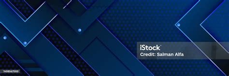 추상 진한 파란색 메탈릭 카본 중립 오버랩 라이트 육각형 메쉬 디자인 모던 럭셔리 미래 기술 배경 게임 기술 와이드 배너 벡터 일러스트 레이 션 0명에 대한 스톡 벡터 아트