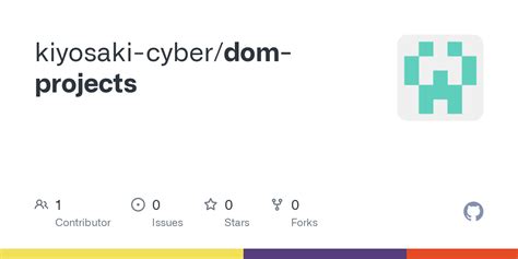 GitHub Kiyosaki Cyber Dom Projects