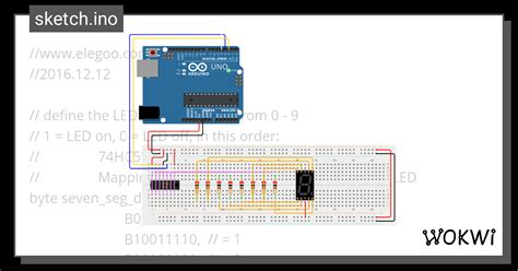 7 Segment Display Wokwi Esp32 Stm32 Arduino Simulator