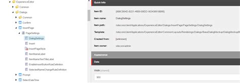 Experience Editor Place To Edit Renderings Popup Window Make Larger