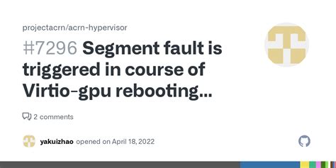 segment fault is triggered in course of virtio gpu rebooting test