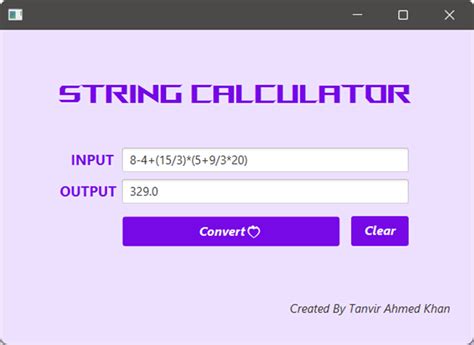 GitHub Tanvir A Khan StringCalculator By JAVAFX This Calculator Can