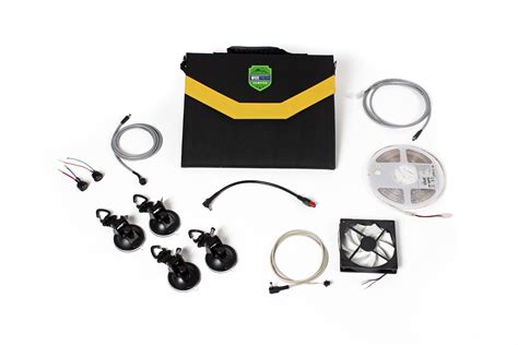 Solar Cell Kit Complete With Led Light Wide Path Camper