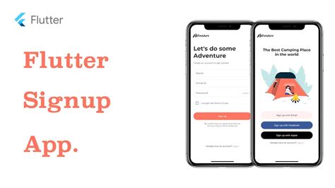 Flutter Ui Sign Up Screen Speedcode Youtube