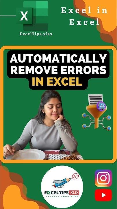 How To Automatically Remove Errors In Excel🧐 Exceltips Youtubeshorts Shorts Youtube