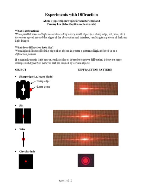 Diffraction Pdf Diffraction Interference Wave Propagation