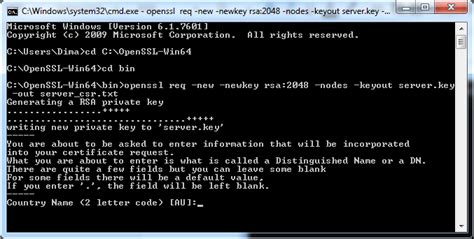 Generating A Csr On Windows Using Openssl 1byte1byte