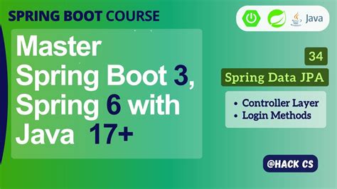 34 Spring Data Jpa Controller Login Method Master Spring Boot 3 Spring 6 And Java 17