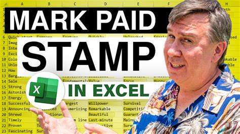 Learn Excel From MrExcel Mark Invoice Paid Podcast 1709 YouTube