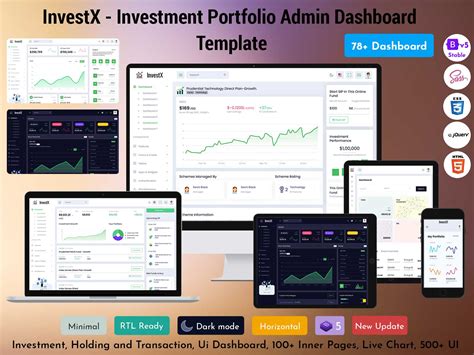 Advance RTL Style Bootstrap Dashboard Light InvestX Admin Panel