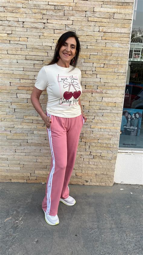 Sandra Maia Loja De Roupas Femininas Calça Listras Adidas Nosso