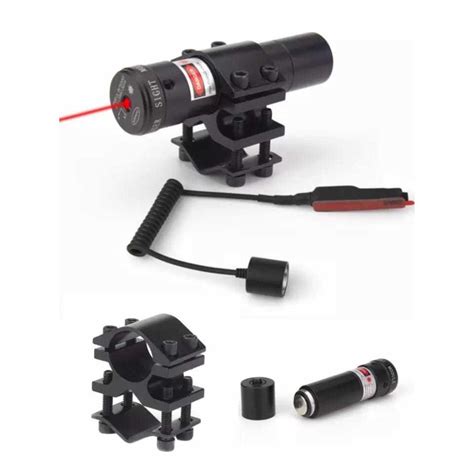Laser Pra Cano Universal Mira Óptico Rifle Caça Carabina Vermelho I