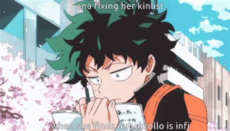 Izuku Midoriya Writing On His Notes 