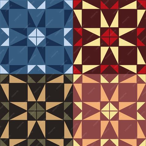 Premium Vector Decorative Pattern Different Color Optionvector