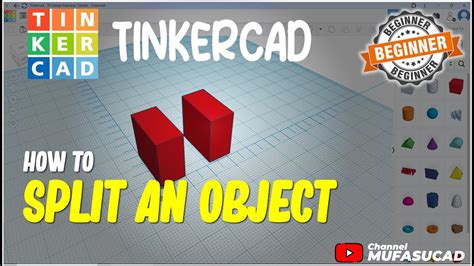 Tinkercad How To Split An Object Youtube