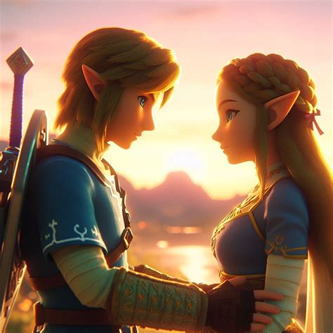Link And Princess Zelda By Leopassos100 On Deviantart