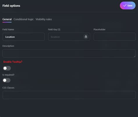 Field Description Tooltip — Voxel