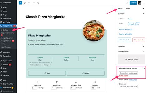Creating A Recipe Index Documentation Recipe Card Blocks