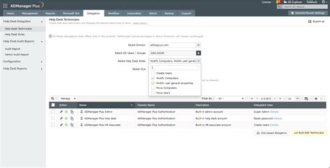 Active Directory Administration Tool Admanager Plus