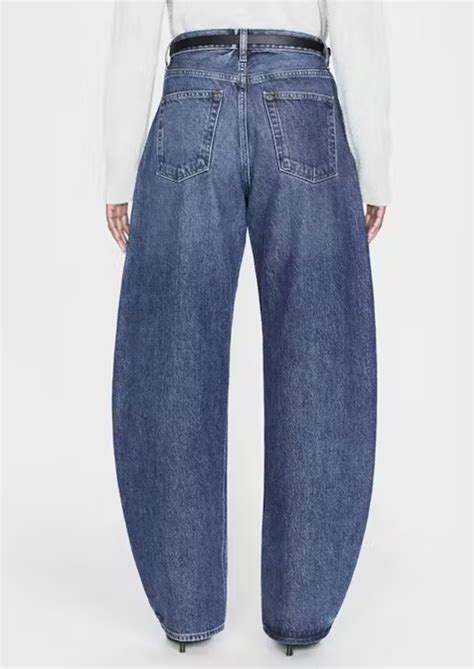 Frame Denim The Bubble High Rise Barrel Leg Jeans Westbury