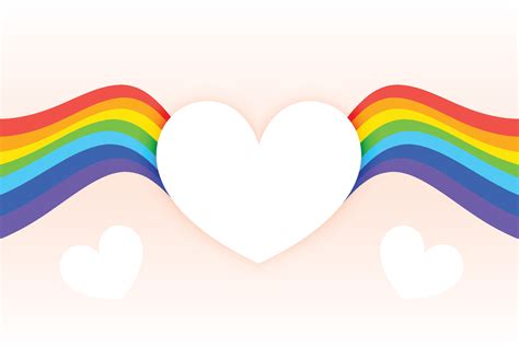 Colorful Rainbow Pride Month Vector Background Human Rights Diversity