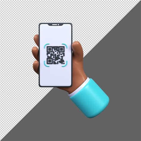 Premium Psd Scanning A Qr Code On Your Phone Phone In Hand Scans Qr
