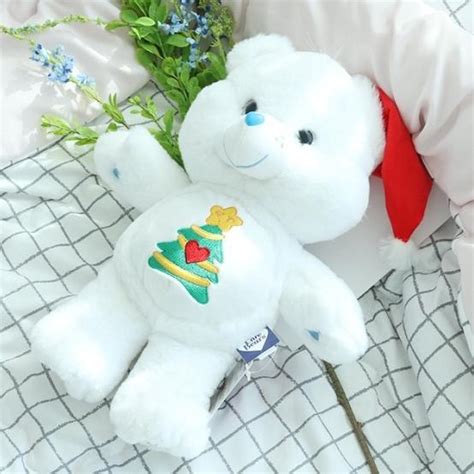 필레오 크리스마스 귀여운 화이트 케어베어 인형 25cm [곰돌이 봉제 Carebears 생일 인형선물 애착 중형 곰]