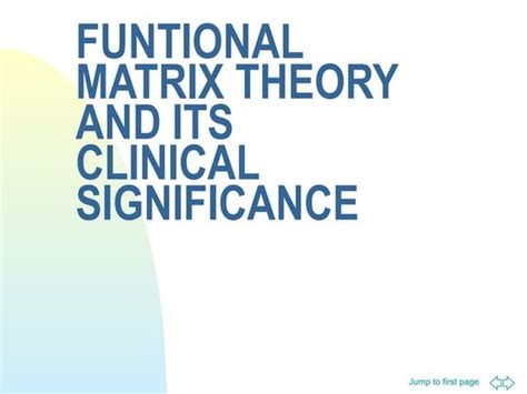 Functional Matrix Hypothesis Revisited 1 Pptx