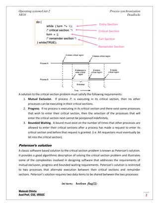 Operating Systems Process Synchronization And Deadlocks Pdf