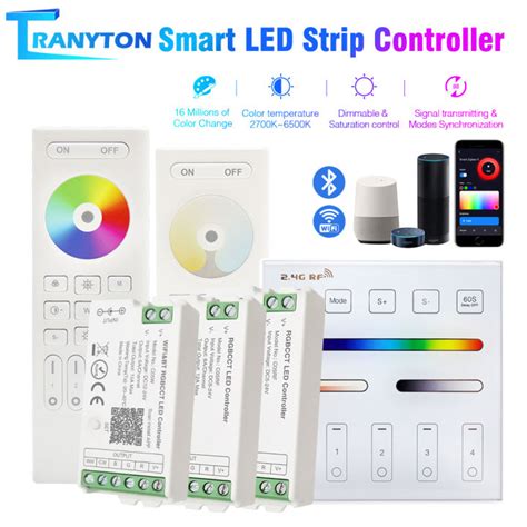 Smart LED Strip Controller Single Color Dual White RGB RGBW RGBWW RGB CCT Light Strip