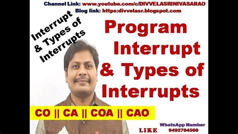 program interrupt and its types interrupt program interrupt in