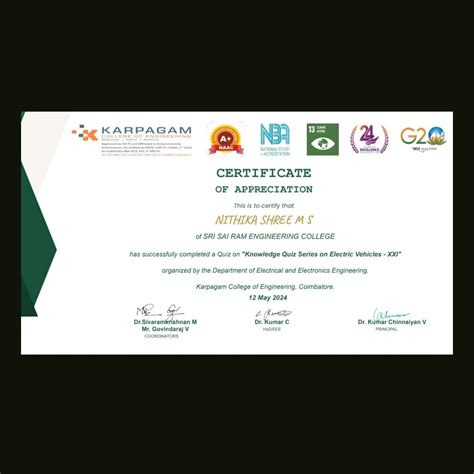 Nithika Shree M S On Linkedin Electricvehicles Knowledgeispower